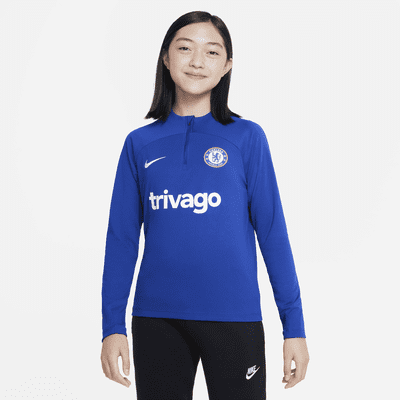 Chelsea F.C. Academy Pro Older Kids' Nike Dri-FIT Football Drill Top ...