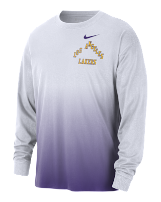 T-shirt à manches longues Max90 Nike NBA Los Angeles Lakers Courtside ...