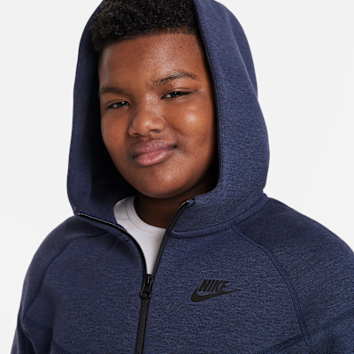 Nike Sportswear Tech Fleece Big Kids' (Boys') Full-Zip Hoodie (Extended Size). Nike.com
