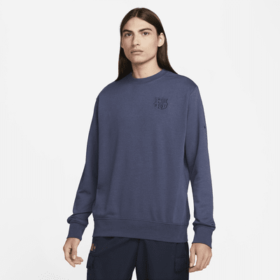F.C. Barcelona Club Third Men's Nike Football French Terry Crew-Neck Sweatshirt. Nike AU
