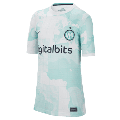 Inter Milan 2022/23 Stadium idegenbeli Nike Dri-FIT futballmez nagyobb gyerekeknek. Nike HU