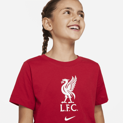 Liverpool F.C. Crest Older Kids' Nike T-Shirt. Nike IE