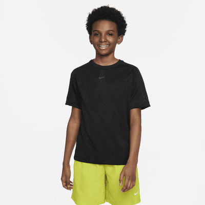 Nike Dri-FIT Multi+ Older Kids' (Boys) Training Top. Nike IE