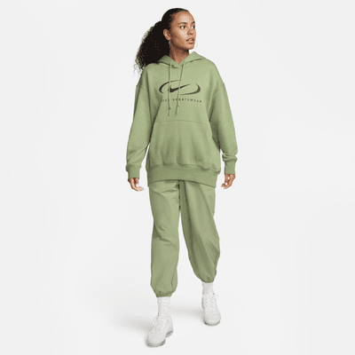 Nike Sportswear Women's Oversized Fleece Pullover Hoodie. Nike NL