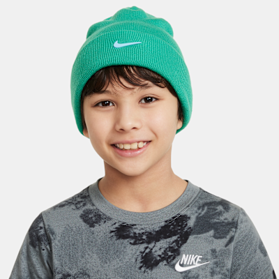 Nike Peak Kids' Swoosh Beanie. Nike DK