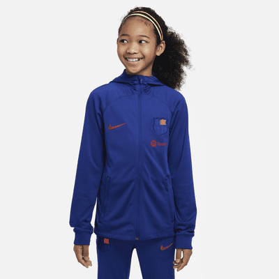 F.C. Barcelona Strike Older Kids' Nike Dri-FIT Football Tracksuit. Nike RO