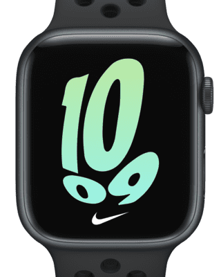 Apple Watch Series 7 (GPS) With Nike Sport Band 45mm Midnight Aluminium ...
