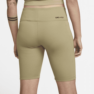 Nike Sportswear Women's Mid-Rise Ribbed Biker Shorts. Nike UK
