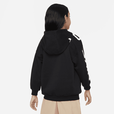 Nike Air Club Fleece Big Kids' (Girls') Oversized Full-Zip Hoodie. Nike.com