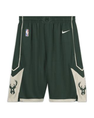 Milwaukee Bucks Icon Edition Nike NBA Swingman-shorts til større børn ...