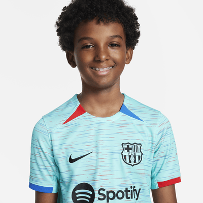 F.C. Barcelona 2023/24 Stadium Third Older Kids' Nike Dri-FIT Football Shirt. Nike CZ