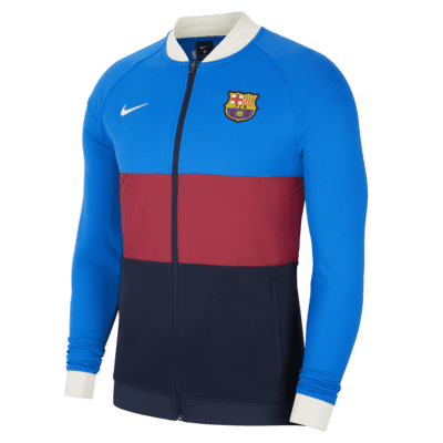 Мужская футбольная куртка с молнией во всю длину FC Barcelona. Nike RU