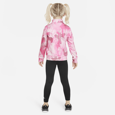 Conjunto de leggings y chamarra de cierre completo Dri-FIT de dos piezas para niños talla ...