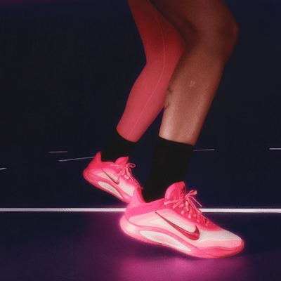 A'One "Pink A'ura" A'ja Wilson Basketball Shoes. Nike.com
