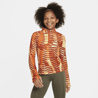 Nike Dri-FIT Part superior de running de màniga llarga i cremallera d ...