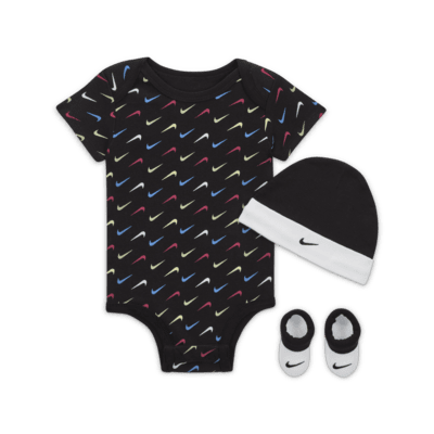 Jordan Baby 3-Piece Swoosh Boxed driedelige rompertjesset voor baby's. Nike NL