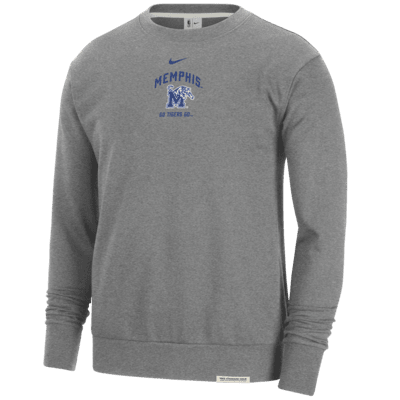 Memphis Standard Issue Men's Nike College Fleece Crew-Neck Sweatshirt ...