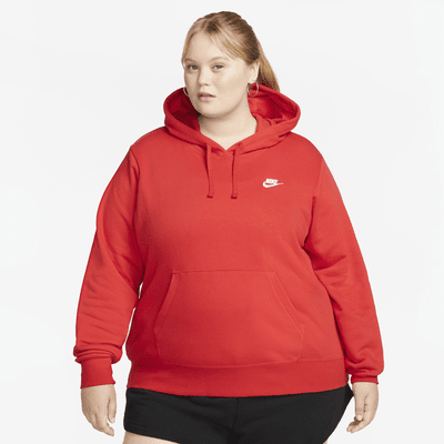Nike Sportswear Club Fleece kapucnis, belebújós női pulóver (plus size ...