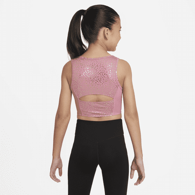 Nike Dri-FIT One Older Kids' (Girls') Crop Tank. Nike BE