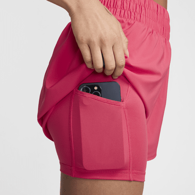 Nike One Women's Dri-FIT High-Waisted 3" 2-in-1 Shorts. Nike.com