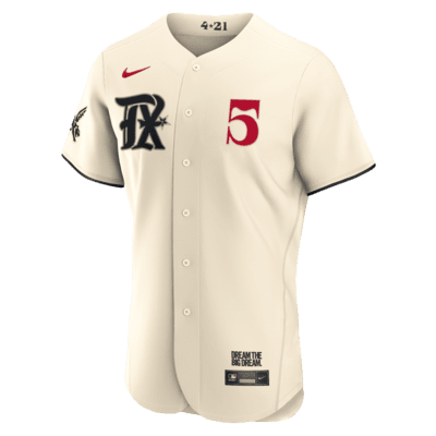 Jersey de béisbol Authentic para hombre MLB Texas Rangers City Connect ...