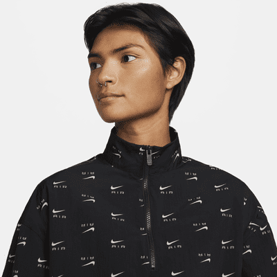 Nike Air Part superior amb cremallera d'un quart de teixit Woven i ...