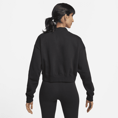 Nike Sportswear Club Fleece Women's Oversized Cropped Full-Zip Jacket ...
