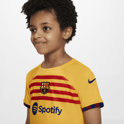 F.C. Barcelona 2022/23 Fourth Younger Kids' Nike Football Kit. Nike NL