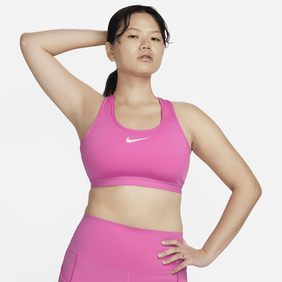 Bra deportivo ajustable con almohadillas para mujer Nike Swoosh High Support. Nike.com