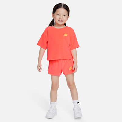 Nike 'Let's Roll' Towel Terry Set Tweedelige shortsset voor peuters ...