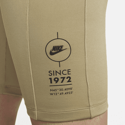 Nike Sportswear Women's Mid-Rise Ribbed Biker Shorts. Nike UK