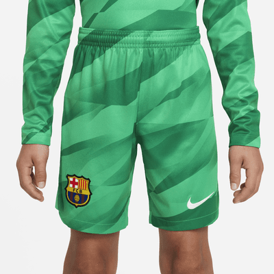F.C. Barcelona 2023/24 Stadium Goalkeeper Older Kids' Nike Dri-FIT Football Shorts. Nike LU
