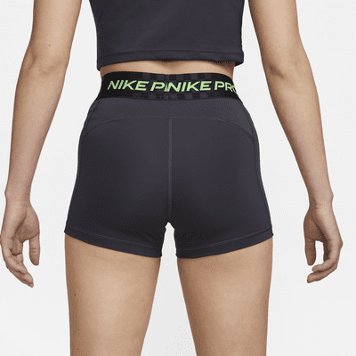 Nike Pro Dri-FIT Women's Mid-Rise 8cm (approx.) Graphic Training Shorts ...