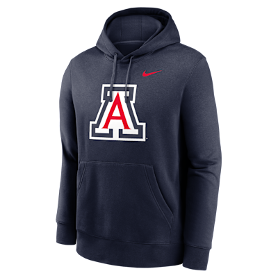 Sudadera con gorro sin cierre universitaria Nike para hombre Arizona Wildcats Primetime ...