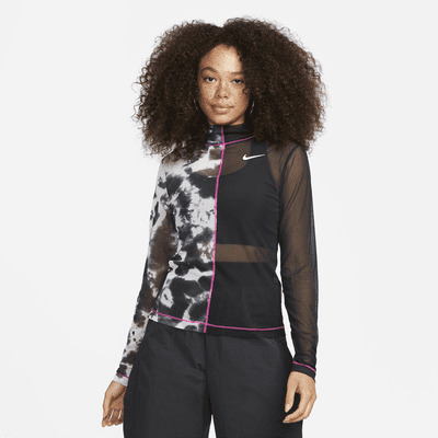 Nike Sportswear Women's Long-Sleeve Patchwork Top. Nike CZ
