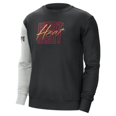 Miami Heat Courtside Men's Nike NBA Fleece Sweatshirt. Nike LU