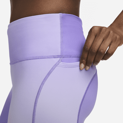 Nike Fast Women's Mid-Rise 7/8 Gradient-Dye Running Leggings with ...