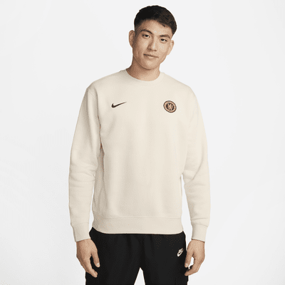 Chelsea F.C. Club Fleece Men's Crew-Neck Sweatshirt. Nike CH