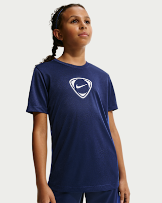 Nike Academy+ Older Kids' Dri-FIT Short-Sleeve Football Top. Nike BE