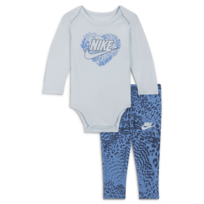 Nike Animal Print Bodysuit and Leggings Set 2-teiliges Set für Babys. Nike AT