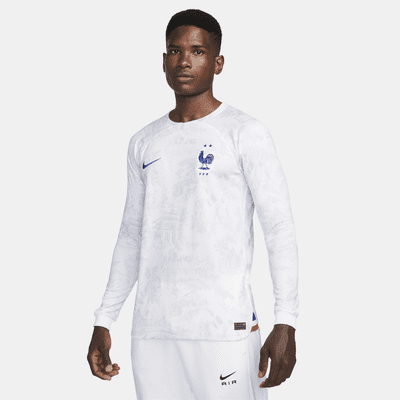 Jersey de fútbol de manga larga Nike Dri-FIT para hombre de la FFF 2022/23 Stadium Visitante ...