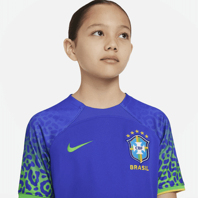 เสื้อแข่งฟุตบอลเด็กโต Nike Dri-FIT Brazil 2022/23 Stadium Away Nike TH