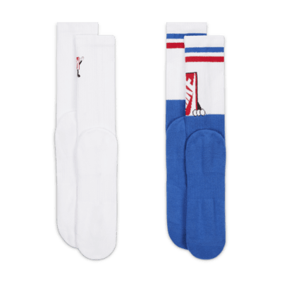 Nike Everyday Plus Cushioned Crew Socks (2 Pairs). Nike MY