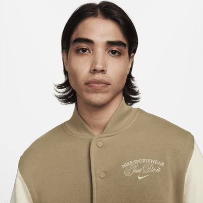 Nike Sportswear Men's Fleece Varsity Jacket. Nike NL