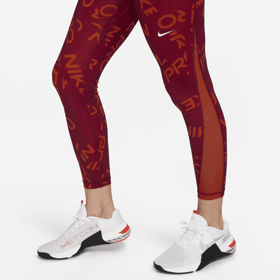 Nike Pro Normal Belli 7/8 Baskılı Kadın Taytı. Nike TR