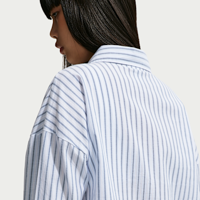 Nike Sportswear Chill Poplin Women's Oversized Woven Long-Sleeve ...