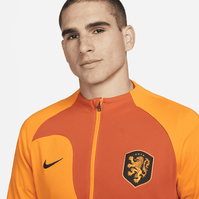 Netherlands Academy Pro Men's Knit Football Jacket. Nike LU