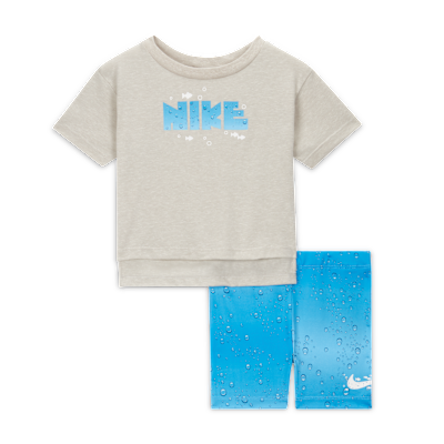 Conjunto de dos piezas Dri-FIT para bebé Nike Coral Reef Tee and Shorts ...