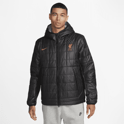 Liverpool F.C. Men's Fleece-Lined Hooded Jacket. Nike IE