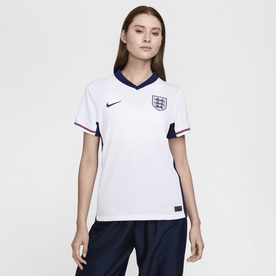 Engeland (vrouwenelftal) 2024/25 Stadium Thuis Nike Dri-FIT replicavoetbalshirt voor dames. Nike BE